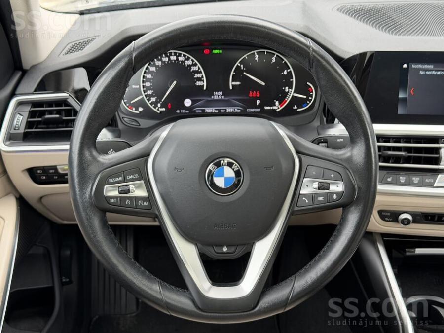 Grey BMW 320 2019 in Riga, with an engine capacity of 2.00 L and mileage of 77 thousand km for 21500 €, photo 24 on AUTOMOTO.COM.LV
