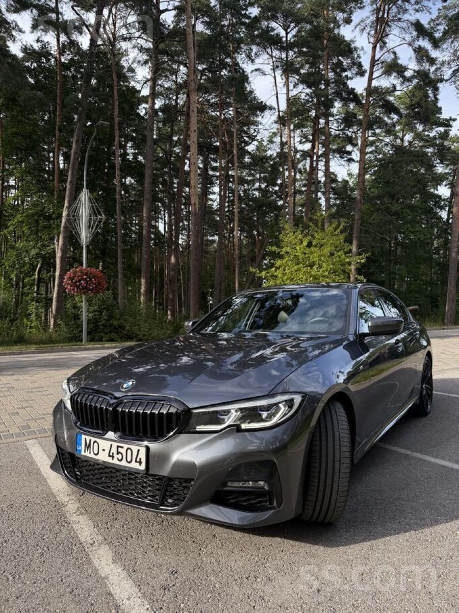 Grey BMW 320 2020 in Jurmala, with an engine capacity of 2.00 L and mileage of 70 thousand km for 28500 €, photo 1 on AUTOMOTO.COM.LV
