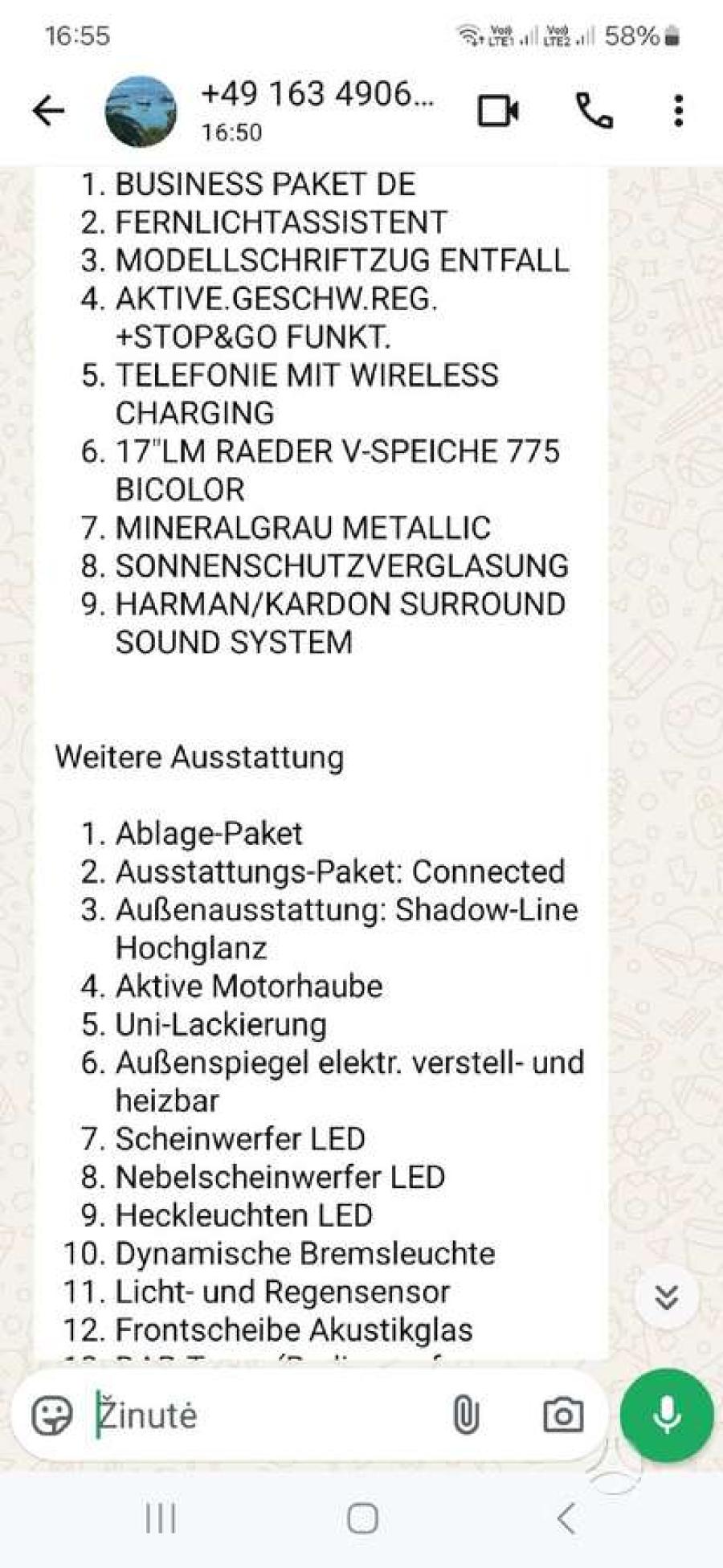 Grey BMW 320 2021 in Radviliskis, with an engine capacity of 2.00 L and mileage of 180 thousand km for 21500 €, photo 19 on AUTOMOTO.COM.LV