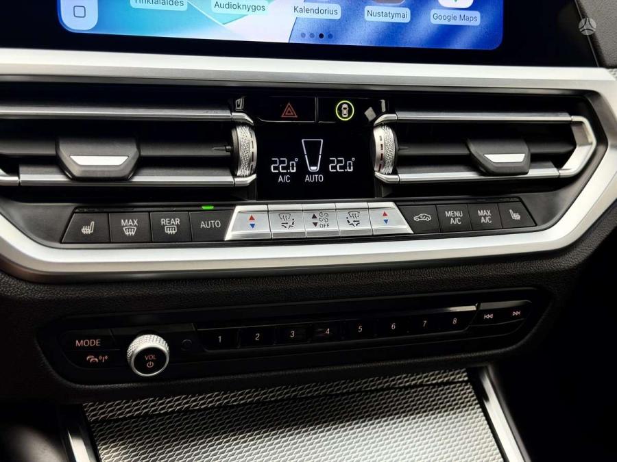 Grey BMW 320 2021 in Vilnius, with an engine capacity of 2.00 L and mileage of 143 thousand km for 29999 €, photo 22 on AUTOMOTO.COM.LV