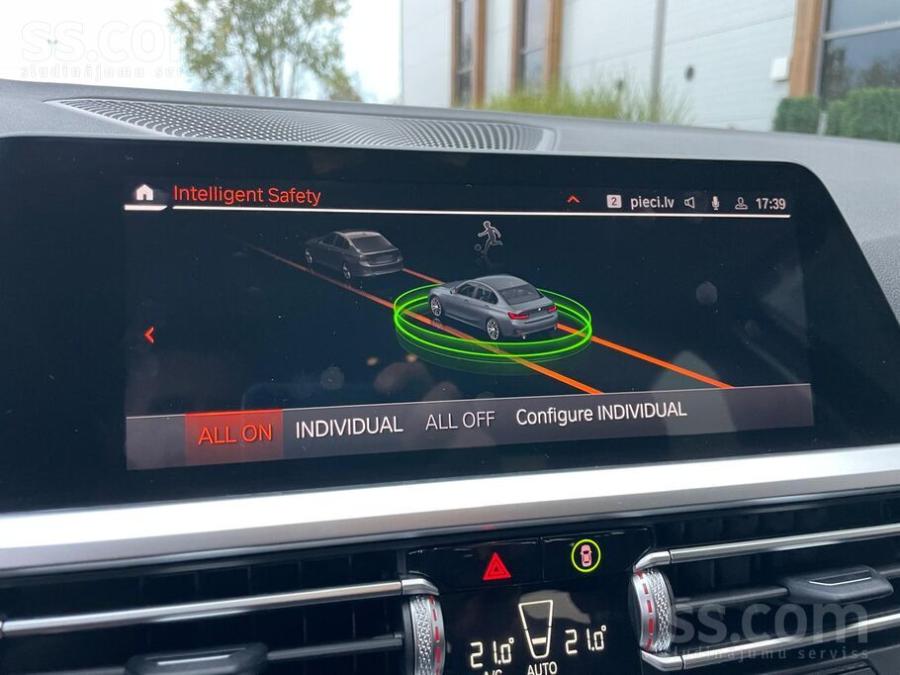 Pelēks BMW 320 2021 Rīga, ar dzinēja tilpumu 2.00 L un nobraukumu 151 tūkst. km par 23900 €, foto 29 vietnē AUTOMOTO.COM.LV