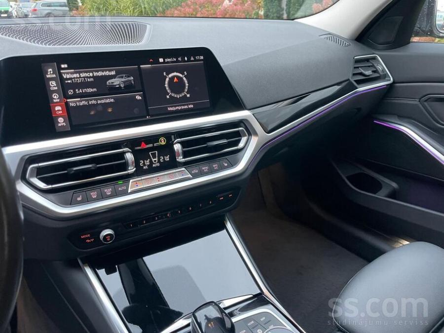 Grey BMW 320 2021 in Riga, with an engine capacity of 2.00 L and mileage of 151 thousand km for 23900 €, photo 14 on AUTOMOTO.COM.LV