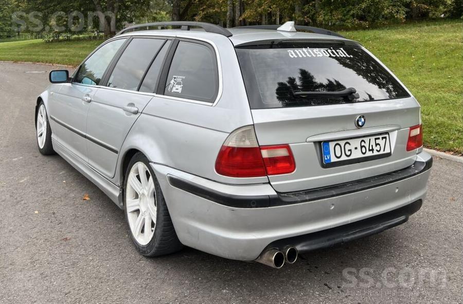 Grey BMW 320 2000 in Aluksne, with an engine capacity of 2.00 L and mileage of 381 thousand km for 1750 €, photo 4 on AUTOMOTO.COM.LV