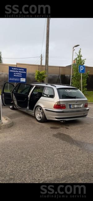 Grey BMW 320 2001 in Cesis, with an engine capacity of 2.00 L and mileage of 397 thousand km for 1990 €, photo  on AUTOMOTO.COM.LV
