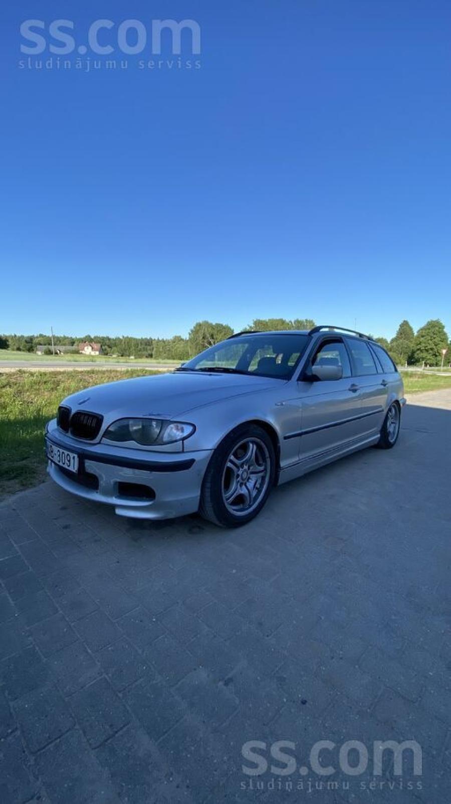 Grey BMW 320 2001 in Cesis, with an engine capacity of 2.00 L and mileage of 397 thousand km for 1990 €, photo 6 on AUTOMOTO.COM.LV