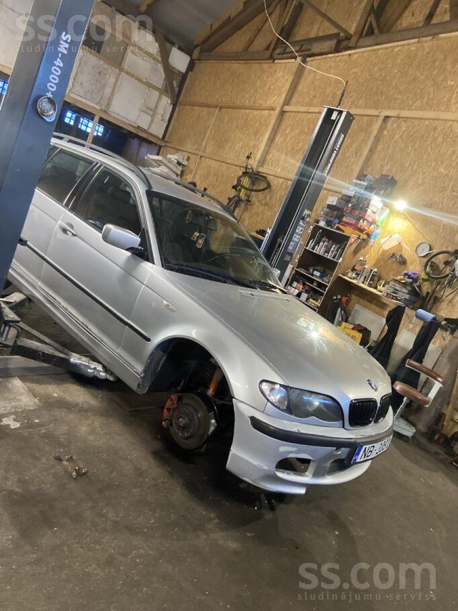 Grey BMW 320 2001 in Cesis, with an engine capacity of 2.00 L and mileage of 397 thousand km for 1990 €, photo 7 on AUTOMOTO.COM.LV
