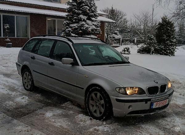 Grey BMW 320 2002 in Vilnius, with an engine capacity of 2.00 L and mileage of 310 thousand km for 950 €, photo 7 on AUTOMOTO.COM.LV