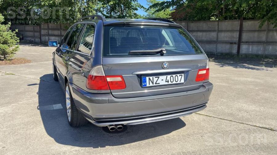 Pelēks BMW 320 2002 Liepāja, ar dzinēja tilpumu 2.20 L un nobraukumu 287 tūkst. km par 2550 €, foto 7 vietnē AUTOMOTO.COM.LV