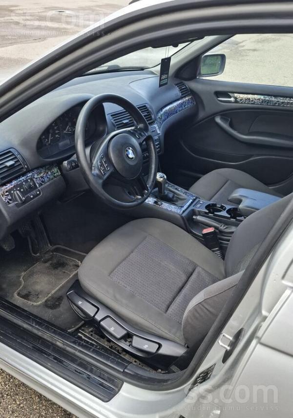 Pelēks BMW 320 2002 Madona, ar dzinēja tilpumu 2.00 L un nobraukumu 332 tūkst. km par 2550 €, foto 7 vietnē AUTOMOTO.COM.LV