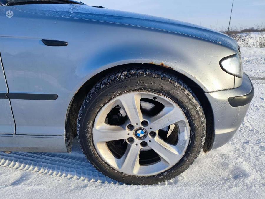 Grey BMW 320 2003 in Radviliskis, with an engine capacity of 2.00 L and mileage of 407 thousand km for 1500 €, photo 11 on AUTOMOTO.COM.LV