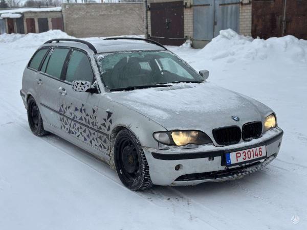 Grey BMW 320 2003 in Ukmerge, with an engine capacity of 2.00 L and mileage of 505 thousand km for 700 €, photo 1 on AUTOMOTO.COM.LV