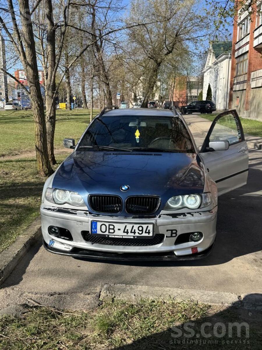 Pelēks BMW 320 2003 Daugavpils, ar dzinēja tilpumu 2.00 L un nobraukumu 444 tūkst. km par 1700 €, foto 1 vietnē AUTOMOTO.COM.LV