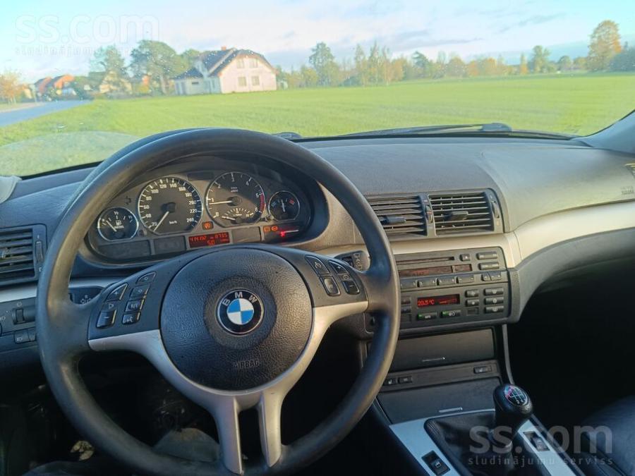 Grey BMW 320 2003 in Riga, with an engine capacity of 2.00 L and mileage of 414 thousand km for 1800 €, photo 9 on AUTOMOTO.COM.LV