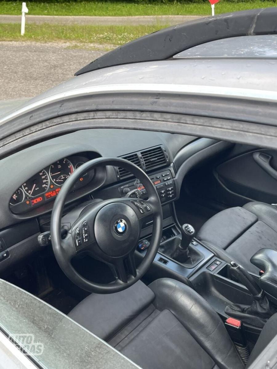 Pelēks BMW 320 2003 Panevēža, ar dzinēja tilpumu 2.00 L un nobraukumu 390 tūkst. km par 1050 €, foto 5 vietnē AUTOMOTO.COM.LV