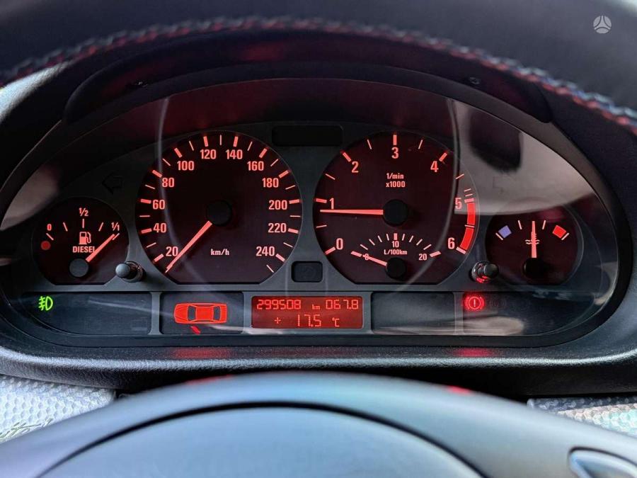 Grey BMW 320 2003 in Vilnius, with an engine capacity of 2.00 L and mileage of 300 thousand km for 4700 €, photo 17 on AUTOMOTO.COM.LV