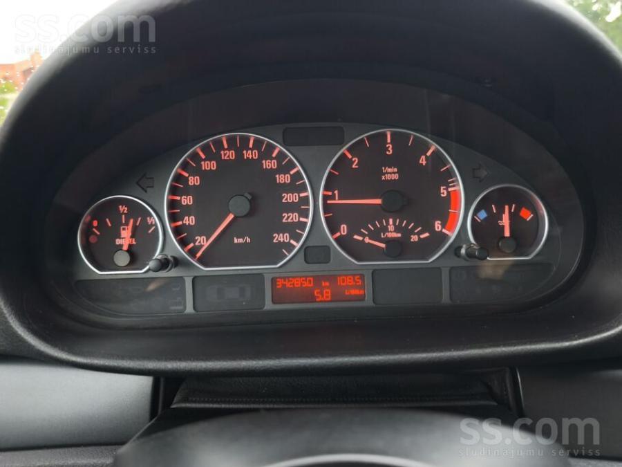 Grey BMW 320 2003 in Rezekne, with an engine capacity of 2.00 L and mileage of 345 thousand km for 2950 €, photo 6 on AUTOMOTO.COM.LV