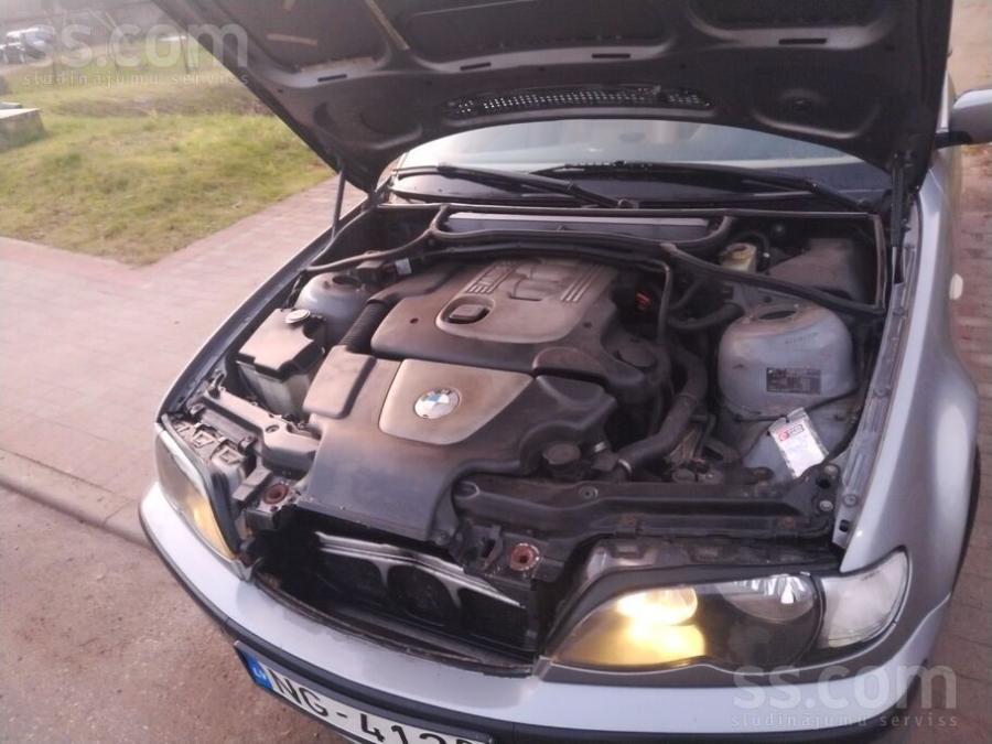 Grey BMW 320 2005 in Valmiera, with an engine capacity of 2.00 L and mileage of 378 thousand km for 1680 €, photo 4 on AUTOMOTO.COM.LV