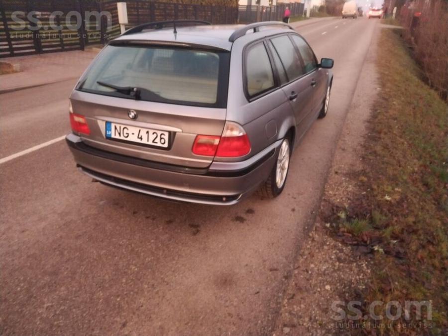 Grey BMW 320 2005 in Valmiera, with an engine capacity of 2.00 L and mileage of 378 thousand km for 1680 €, photo 7 on AUTOMOTO.COM.LV
