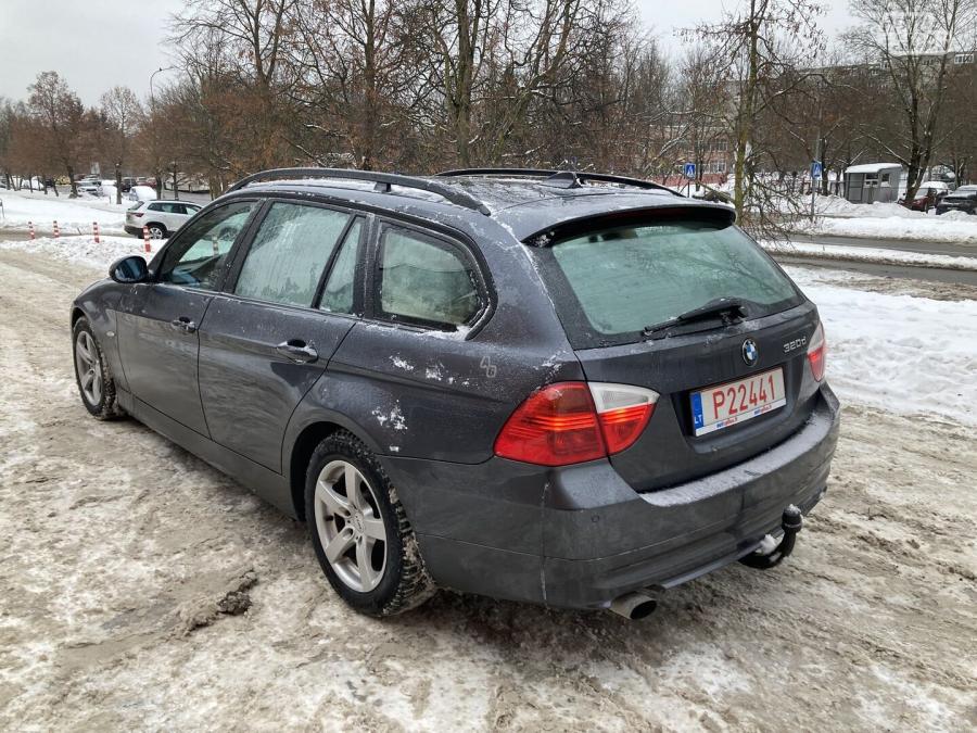 Grey BMW 320 2006 in Vilnius, with an engine capacity of 2.00 L and mileage of 375 thousand km for 3450 €, photo 4 on AUTOMOTO.COM.LV