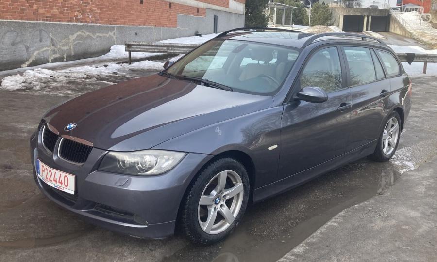 Pelēks BMW 320 2006 Viļņa, ar dzinēja tilpumu 2.00 L un nobraukumu 375 tūkst. km par 3399 €, foto 3 vietnē AUTOMOTO.COM.LV
