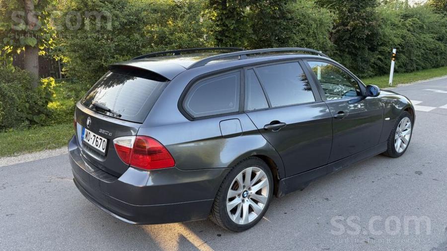 Grey BMW 320 2006 in Jelgava, with an engine capacity of 2.00 L and mileage of 407 thousand km for 1950 €, photo 5 on AUTOMOTO.COM.LV