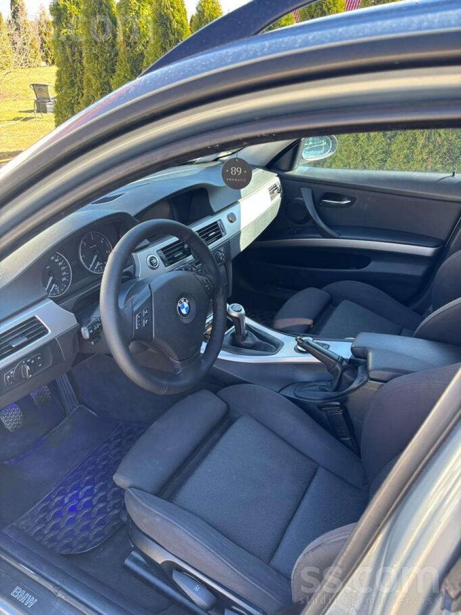 Pelēks BMW 320 2006 Valmiera, ar dzinēja tilpumu 2.00 L un nobraukumu 309 tūkst. km par 2850 €, foto 7 vietnē AUTOMOTO.COM.LV