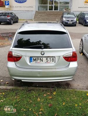 Pelēks BMW 320 2006 Panevēža, ar dzinēja tilpumu 2.00 L un nobraukumu 350 tūkst. km par 1200 €, foto 6 vietnē AUTOMOTO.COM.LV