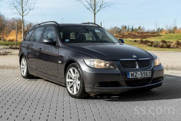 Grey BMW 320 2007 in Aizkraukle, with an engine capacity of 2.00 L and mileage of 314 thousand km for 5950 €, photo 1 on AUTOMOTO.COM.LV