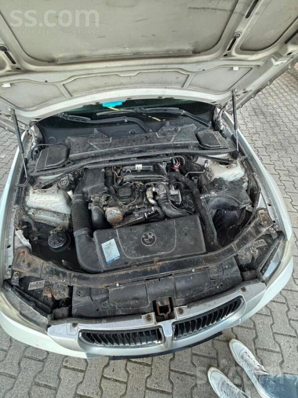 Grey BMW 320 2007 in Ventspils, with an engine capacity of 2.00 L and mileage of 432 thousand km for 2700 €, photo 10 on AUTOMOTO.COM.LV