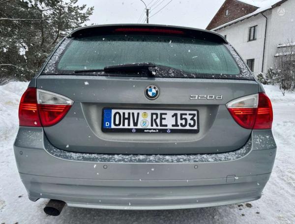 Grey BMW 320 2007 in Vilnius, with an engine capacity of 2.00 L and mileage of 345 thousand km for 3999 €, photo 6 on AUTOMOTO.COM.LV