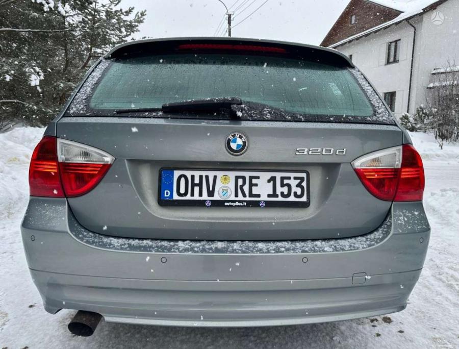 Grey BMW 320 2007 in Vilnius, with an engine capacity of 2.00 L and mileage of 345 thousand km for 3999 €, photo 6 on AUTOMOTO.COM.LV