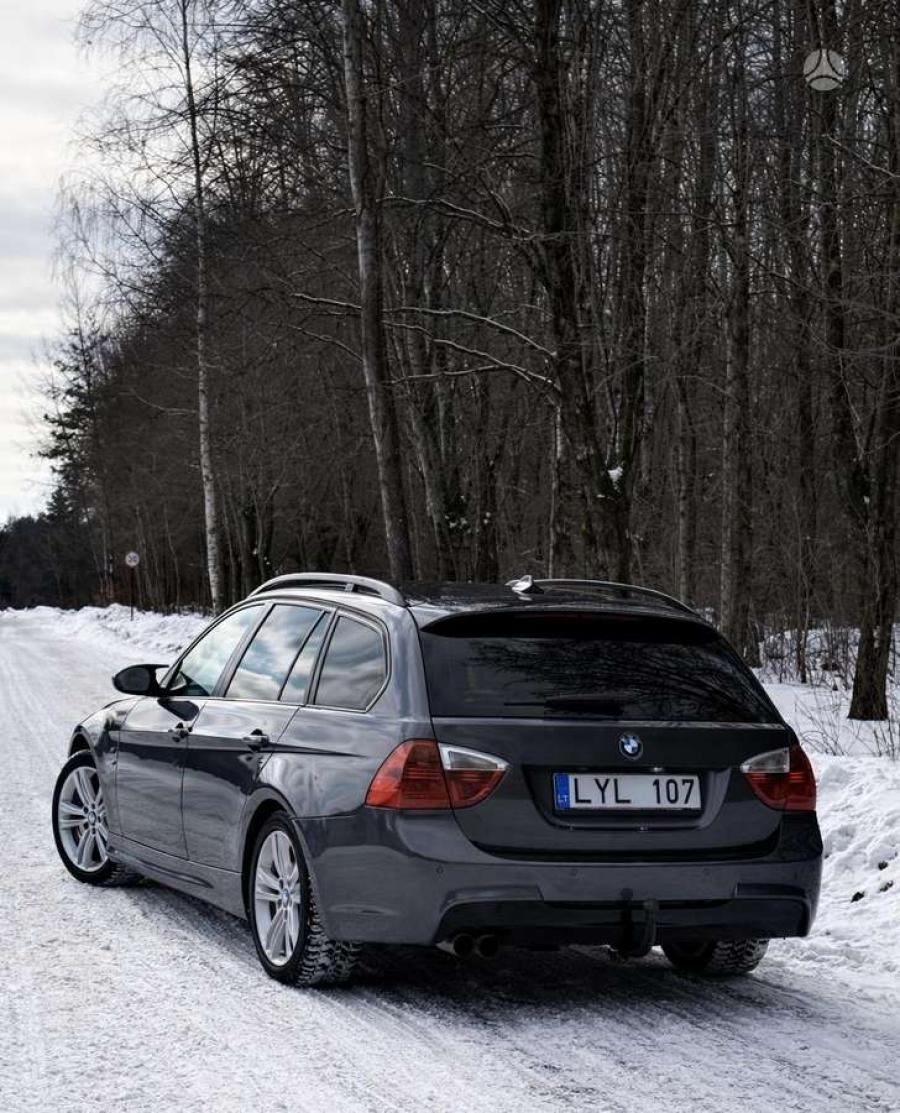 Grey BMW 320 2007 in Vilnius, with an engine capacity of 2.00 L and mileage of 391 thousand km for 2900 €, photo 4 on AUTOMOTO.COM.LV