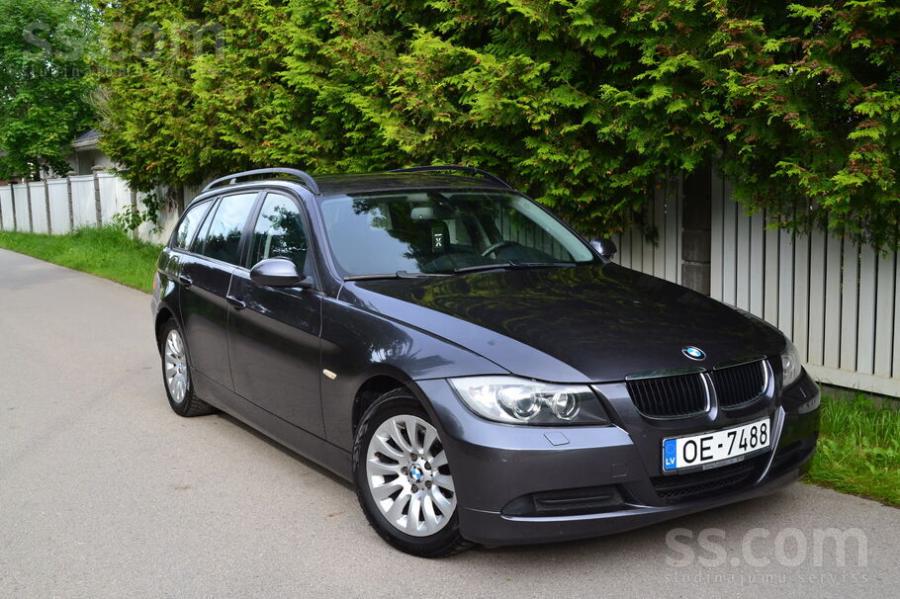 Grey BMW 320 2008 in Riga, with an engine capacity of 2.00 L and mileage of 0 thousand km for 4490 €, photo 1 on AUTOMOTO.COM.LV