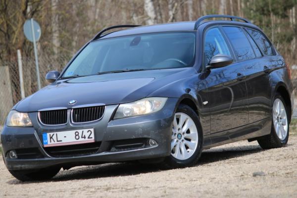 Grey BMW 320 2008 in Riga, with an engine capacity of 2.00 L and mileage of 409 thousand km for 3190 €, photo 1 on AUTOMOTO.COM.LV