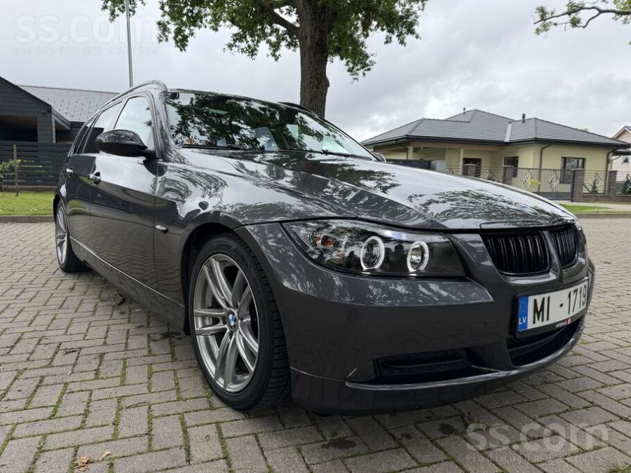 Grey BMW 320 2008 in Valmiera, with an engine capacity of 2.00 L and mileage of 283 thousand km for 3870 €, photo 26 on AUTOMOTO.COM.LV