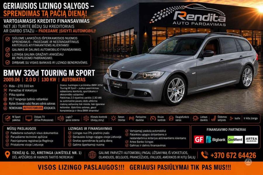 Pelēks BMW 320 2009 Kretinga, ar dzinēja tilpumu 2.00 L un nobraukumu 270 tūkst. km par 6299 €, foto 34 vietnē AUTOMOTO.COM.LV