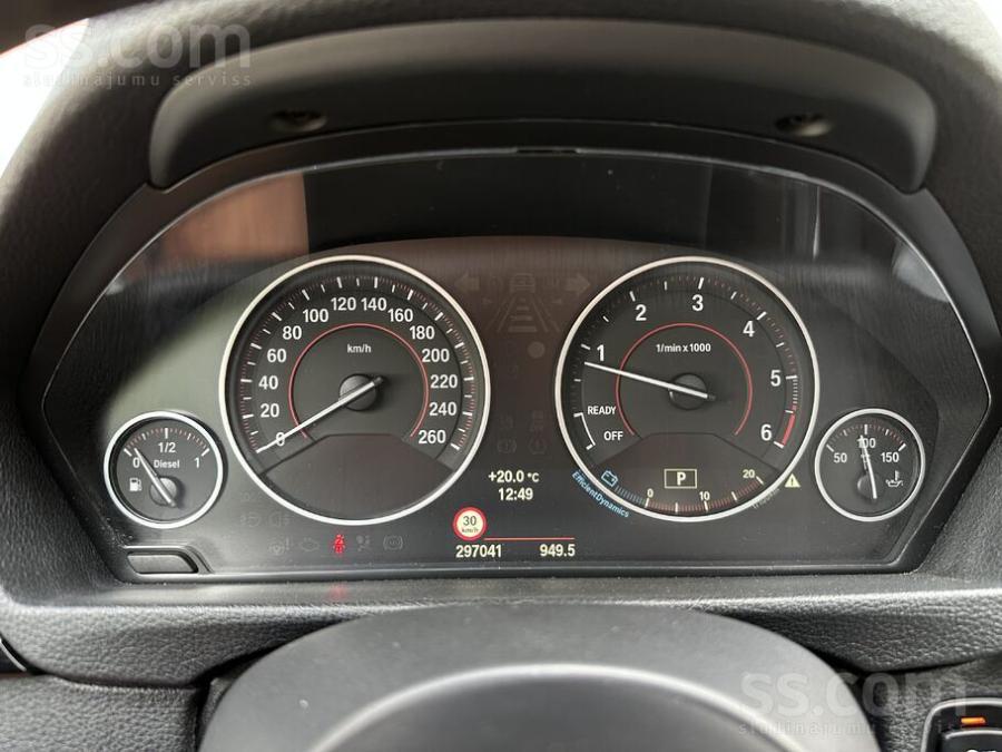 Grey BMW 320 2013 in Jelgava, with an engine capacity of 2.00 L and mileage of 297 thousand km for 11950 €, photo 12 on AUTOMOTO.COM.LV