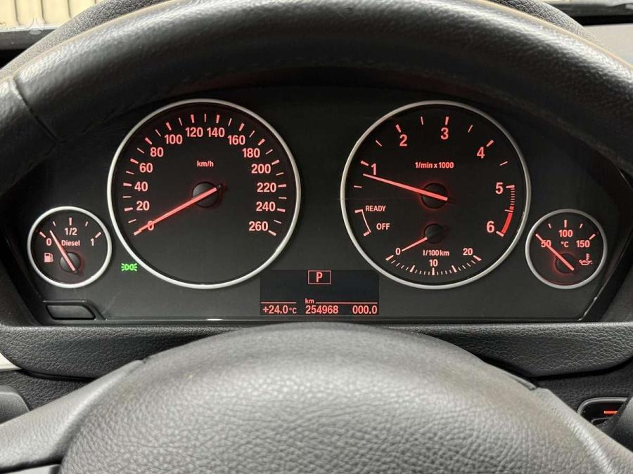 Grey BMW 320 2013 in Marijampole, with an engine capacity of 2.00 L and mileage of 255 thousand km for 7750 €, photo 26 on AUTOMOTO.COM.LV