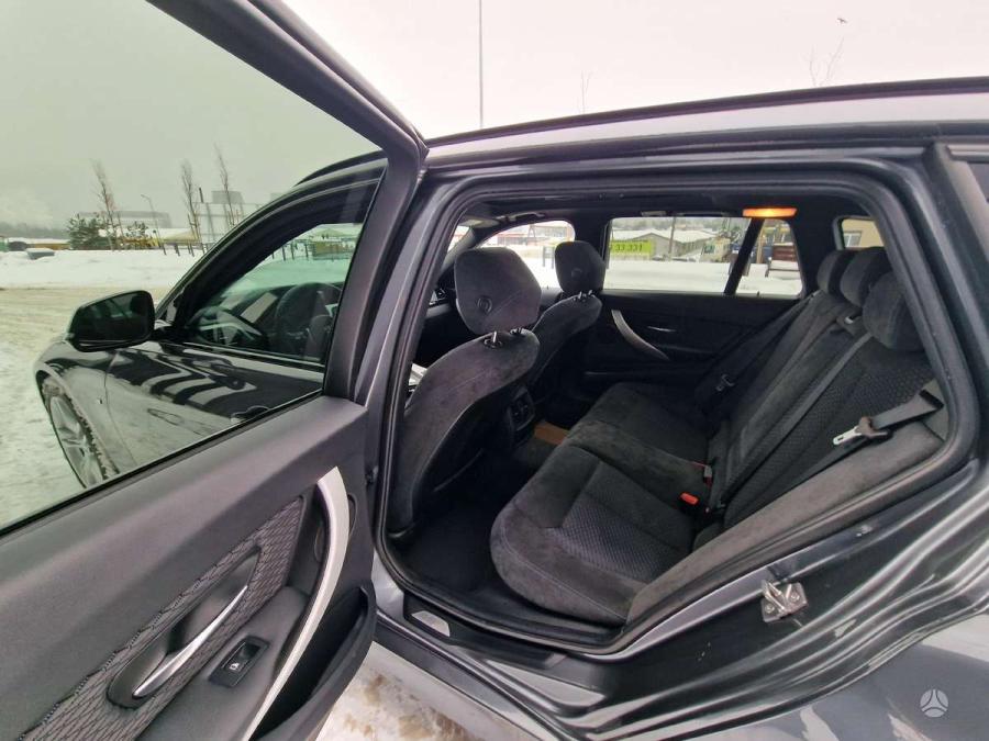 Grey BMW 320 2014 in Vilnius, with an engine capacity of 2.00 L and mileage of 287 thousand km for 8999 €, photo 14 on AUTOMOTO.COM.LV