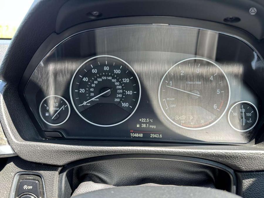 Pelēks BMW 320 2014 Rietavas, ar dzinēja tilpumu 2.00 L un nobraukumu 110 tūkst. km par 5600 €, foto 22 vietnē AUTOMOTO.COM.LV
