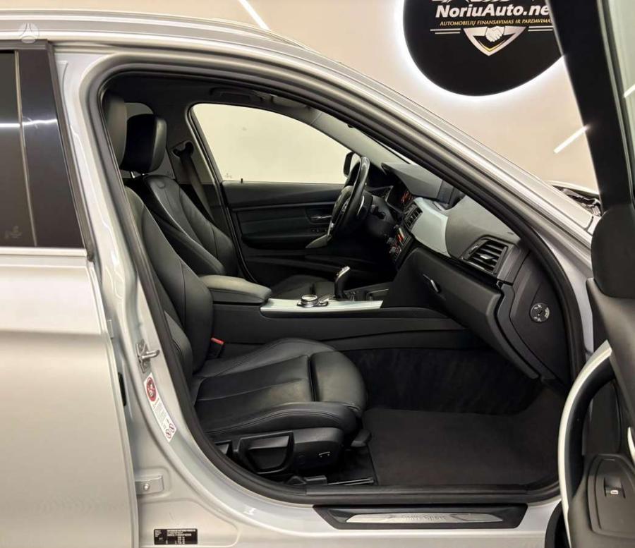 Grey BMW 320 2014 in Marijampole, with an engine capacity of 2.00 L and mileage of 315 thousand km for 7750 €, photo 12 on AUTOMOTO.COM.LV