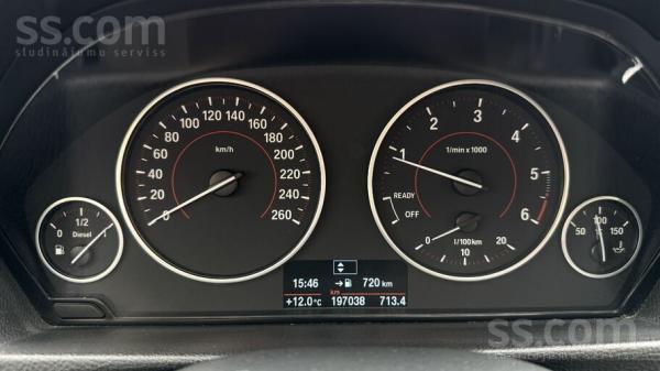 Grey BMW 320 2015 in Ventspils, with an engine capacity of 2.00 L and mileage of 201 thousand km for 9299 €, photo 5 on AUTOMOTO.COM.LV
