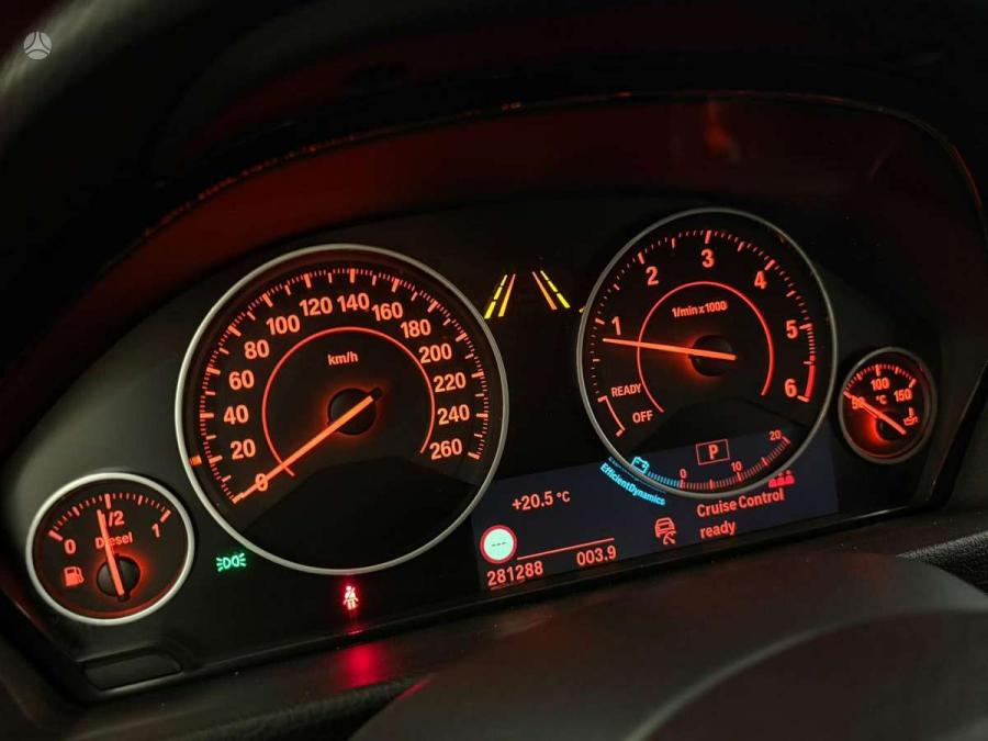 Grey BMW 320 2015 in Marijampole, with an engine capacity of 2.00 L and mileage of 281 thousand km for 10550 €, photo 18 on AUTOMOTO.COM.LV