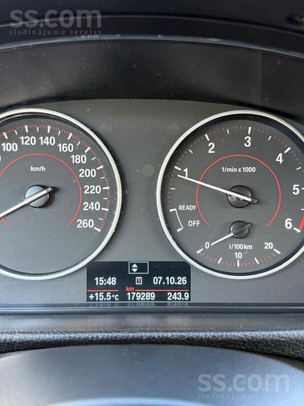 Grey BMW 320 2015 in Riga, with an engine capacity of 2.00 L and mileage of 179 thousand km for 11000 €, photo 6 on AUTOMOTO.COM.LV