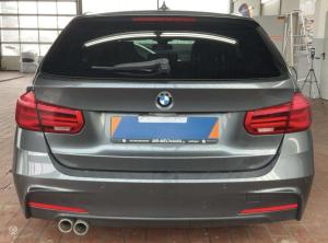 Grey BMW 320 2016 in Utena, with an engine capacity of 2.00 L and mileage of 271 thousand km for 12750 €, photo 3 on AUTOMOTO.COM.LV