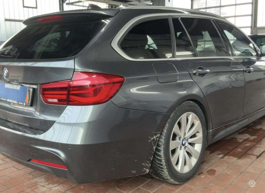 Grey BMW 320 2016 in Utena, with an engine capacity of 2.00 L and mileage of 271 thousand km for 12750 €, photo 6 on AUTOMOTO.COM.LV
