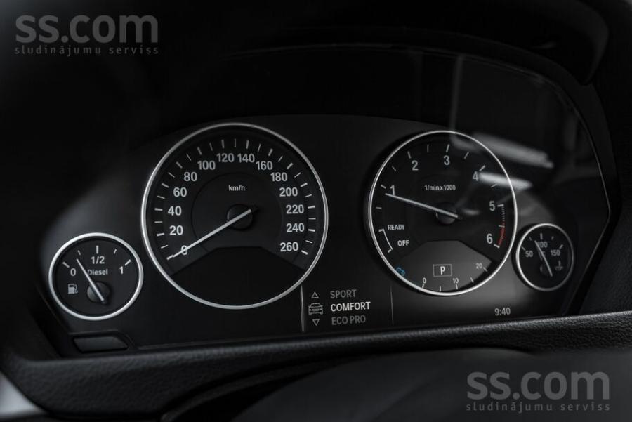 Grey BMW 320 2016 in Riga, with an engine capacity of 2.00 L and mileage of 237 thousand km for 10500 €, photo 28 on AUTOMOTO.COM.LV