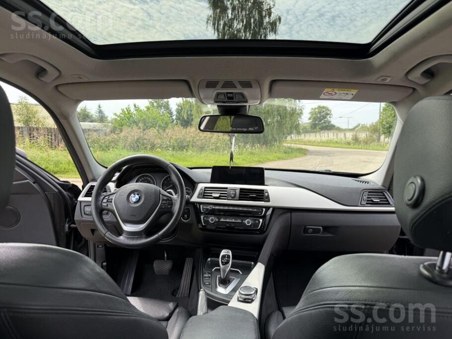 Grey BMW 320 2016 in Riga, with an engine capacity of 2.00 L and mileage of 303 thousand km for 11499 €, photo 6 on AUTOMOTO.COM.LV