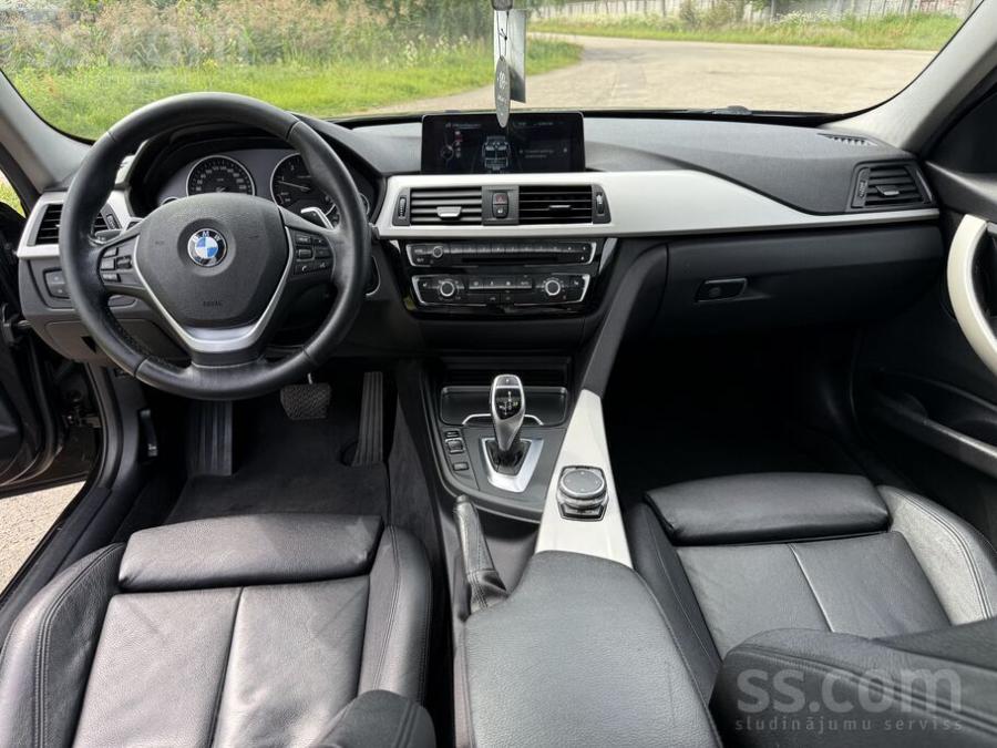 Grey BMW 320 2016 in Riga, with an engine capacity of 2.00 L and mileage of 303 thousand km for 11499 €, photo 7 on AUTOMOTO.COM.LV