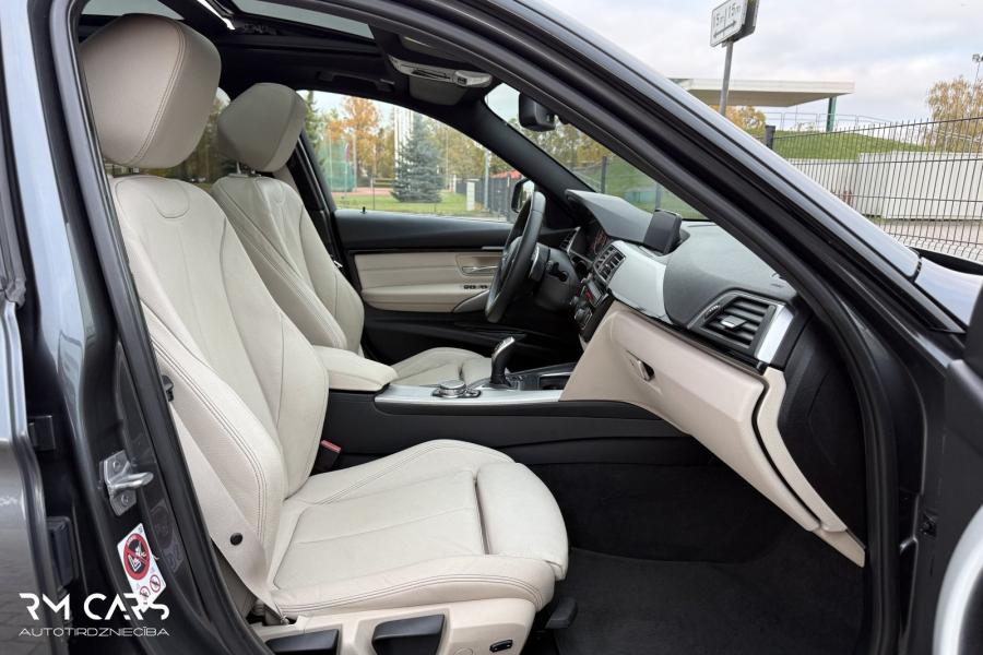 Grey BMW 320 2016 in Jelgava, with an engine capacity of 2.00 L and mileage of 245 thousand km for 12950 €, photo 13 on AUTOMOTO.COM.LV